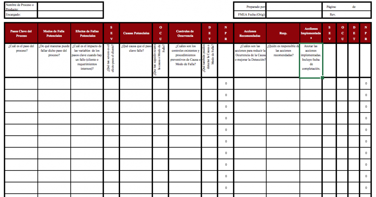 10 Pasos Del Análisis De Modo Y Efecto De La Falla… | Gemba Academy